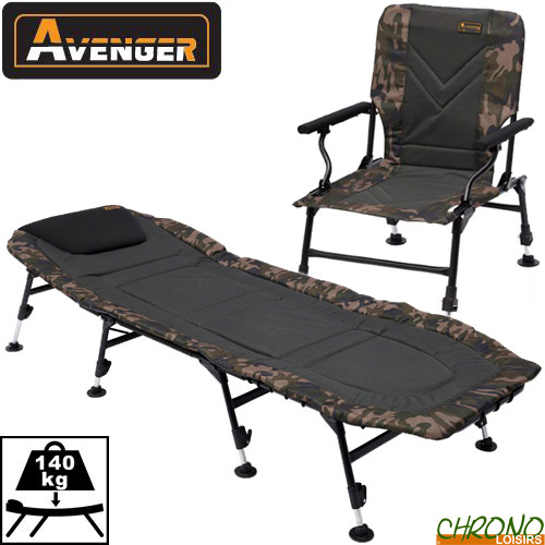 Prologic pack bed chair avenger camo – Chrono Carpe