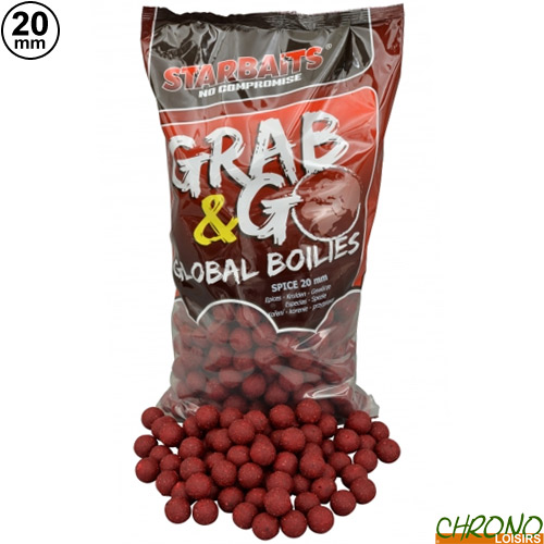 Bouillettes starbaits grab go spice 20mm 2 5kg – Chrono Carpe